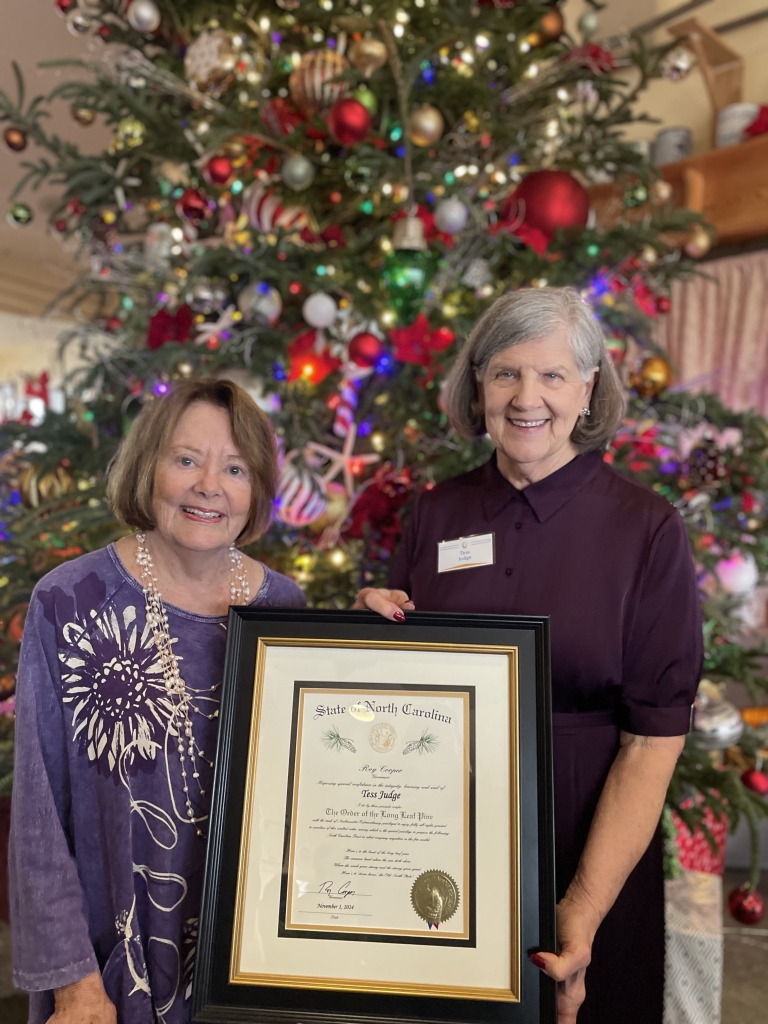 Tess Judge Honored with North Carolina's Prestigious Order of the Long ...